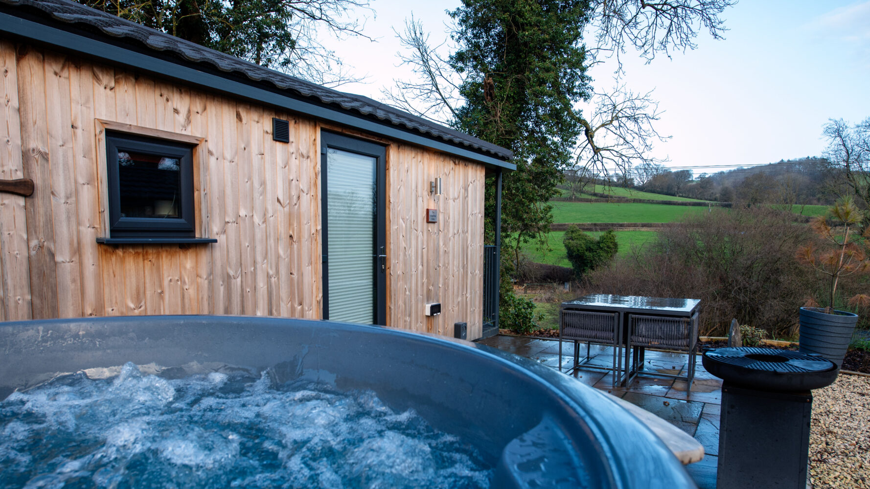 The Kingfisher | Log Cabins with Private Hot Tubs | Bechan Retreats